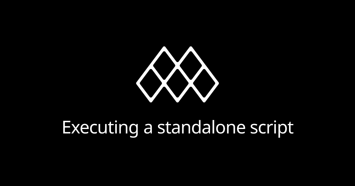 Executing A Standalone Script Mesh Js